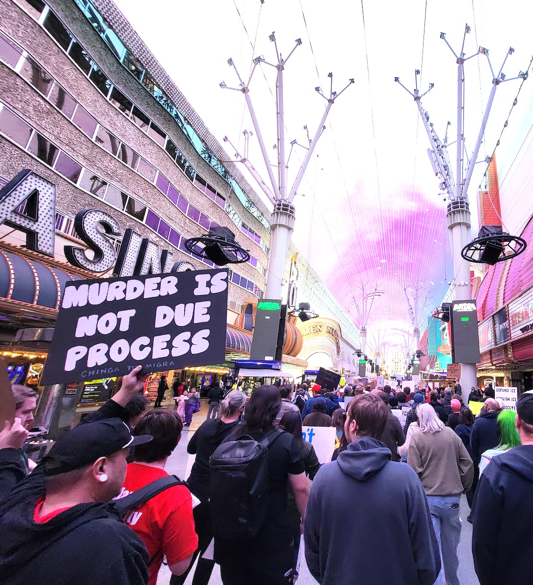 Hundreds March in Las Vegas Chanting ‘ICE Out’ in Solidarity with ...